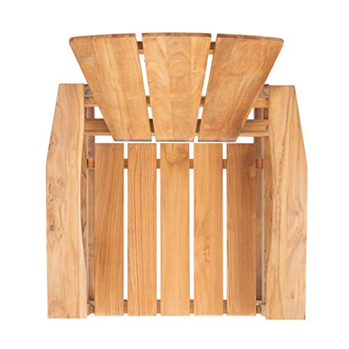 SAFAVIEH Couture Patio San Juan Natural Brazilian Teak Wood Outdoor Adirondack Chair