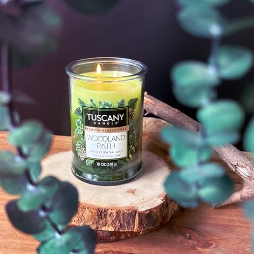 Tuscany Candle Woodland Path® Long-Lasting Scented Jar Candle, 18 oz