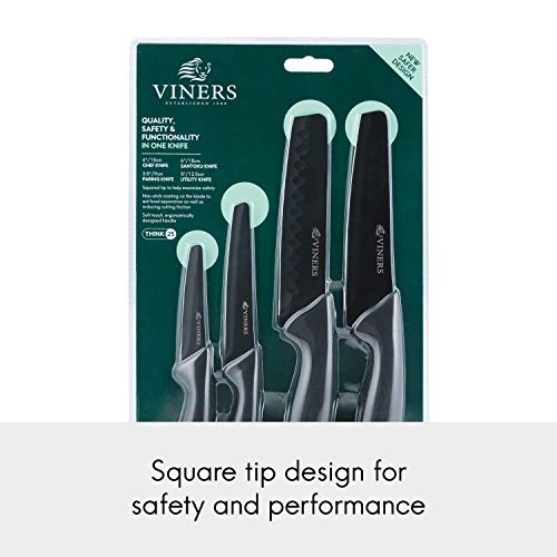 Viners Assure 4 Piece Knife Set, Stainless Steel