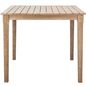 SAFAVIEH Couture Patio San Salvador 37-inch Natural Outdoor Bar Table