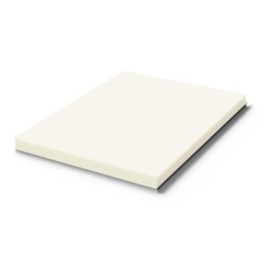 nutan 3-inch high density foam topper,adds comfort to mattress, queen, beige