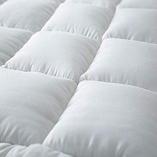 Niagara Mattress Topper Full XL - Microfiber Fabric Mattress Pad - Thick Breathable Pillow Top Mattress Pad for Back Pain Relief - Deep Pocket Fits 8-20 Inches Mattress (54x80x15 Inches)