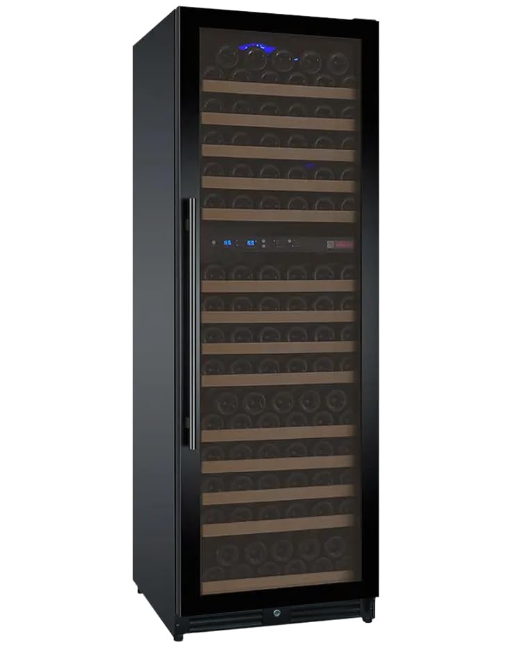 Allavino 24" Wide FlexCount II Tru-Vino 172 Bottle Dual Zone Black Right Hinge Wine Refrigerator