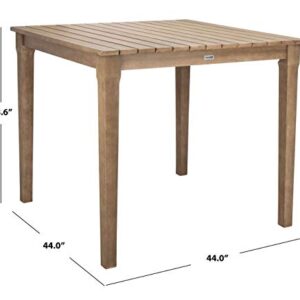 SAFAVIEH Couture Patio San Salvador 37-inch Natural Outdoor Bar Table