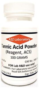 tannic acid powder/crystals/reagent acs/high purity / 100 grams/usa made/same day ship