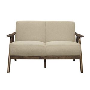 Lexicon Elle Fabric Loveseat, Beige