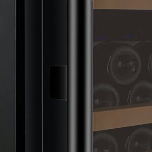 Allavino 24" Wide FlexCount II Tru-Vino 172 Bottle Dual Zone Black Right Hinge Wine Refrigerator