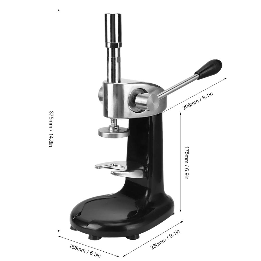 Coffee Tamper, Stainless Steel Manual Quantitative Coffee Tamper Powder Pressing Machine Espresso Tamper Coffee Bean Press with 2 Base, for Commercial and Home Use