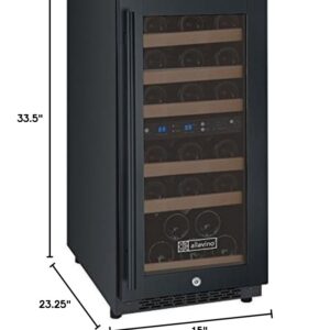 Allavino VSWR30-2BR20 Wine Refrigerator, 30 Bottle, Black