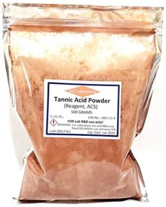 tannic acid powder/crystals/reagent acs/high purity / 500 grams/usa made/same day ship