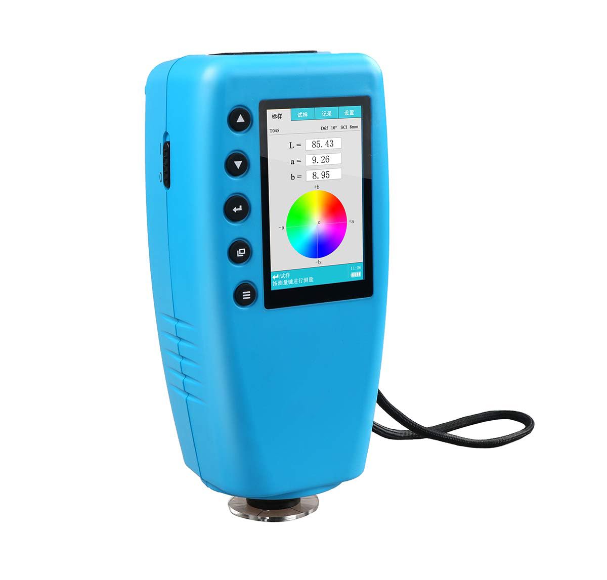 Color Meter Tester Colorimeter 4mm Caliber for Materials Like Textile Plastics Paints with Light Source D65