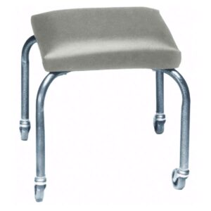 performa mobile stool, dove gray, comfy, firm, & easily-movable backless chair, seat on wheels swivels to transport from place to place quick and easy, constructed strongly for long-term durability