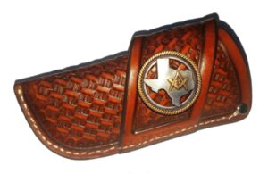 custom nocona weave texas mason side draw knife sheath right side