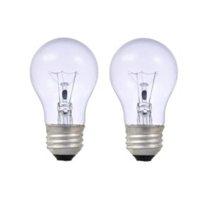 sylvania 10214 40-watt a15 clarity incandescent light bulb (2-pack)