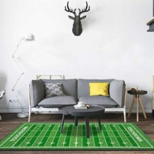 Home Area Runner Rug Pad American Football Field, Texture, Vector Illustration File Contains Thickened Non Slip Mats Doormat Entry Rug Floor Carpet for Living Room Indoor Outdoor Throw Rugs