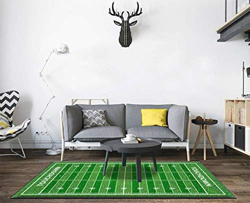 Home Area Runner Rug Pad American Football Field, Texture, Vector Illustration File Contains Thickened Non Slip Mats Doormat Entry Rug Floor Carpet for Living Room Indoor Outdoor Throw Rugs