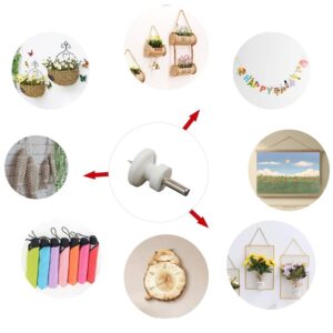 100 Pcs Push Pins Picture Hangers Wall Hooks,Thumb Tacks for Wall,Renter Friendly Decor Small Picture Frame Hangers for Drywall Cork Board Home Office Photo Decorations