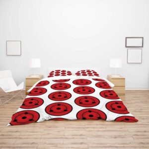 Bedding Sets King Size Sharingan Copy Eye Duvet Cover Set with 1 Duvet Cover and 2 Pillow Shams,Gifts for Girls Boys Teen,Without Comforter