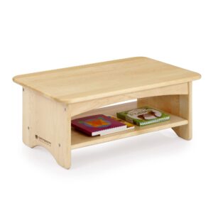 guidecraft reading table - solid maple