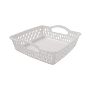 plastic woven square storage basket - 6 pieces - educational and learning activities for kids