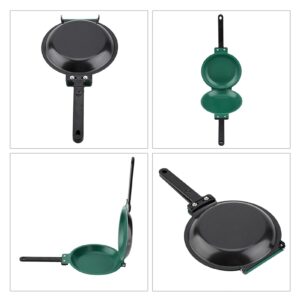 Steel Double Sided Pan, Pancake Maker, Nonstick Easy to Flip Pan, Frying Pan for Fluffy Pancakes, Omelets, Frittatas & More! Pancake Pan Dishwasher