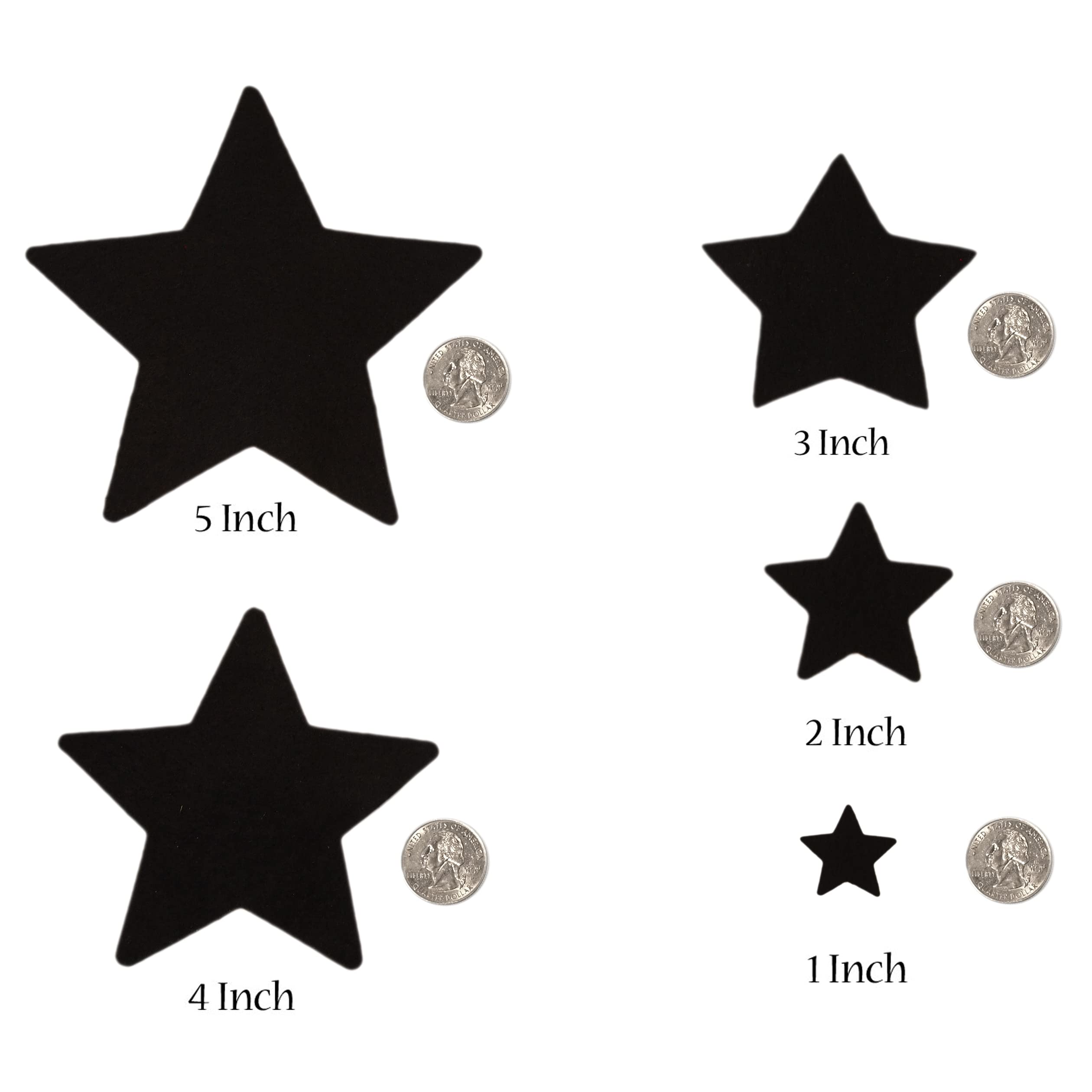 Playfully Ever After 3 Inch 35pc Felt Stars (White)