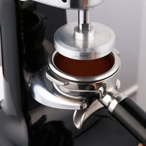 Coffee Tamper, Stainless Steel Manual Quantitative Coffee Tamper Powder Pressing Machine Espresso Tamper Coffee Bean Press with 2 Base, for Commercial and Home Use