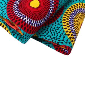 African Fabric 100% Cotton Fabric African Ankara Print Fabric 6 Yards One Piece 24FS1214