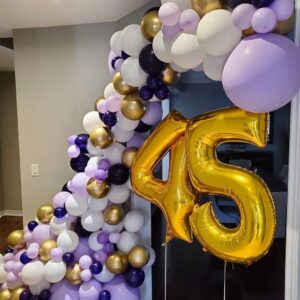 50pcs Gold Chrome Balloons 14 Inch Metallic Latex Balloons for Party, Wedding, Birthday & Bridal