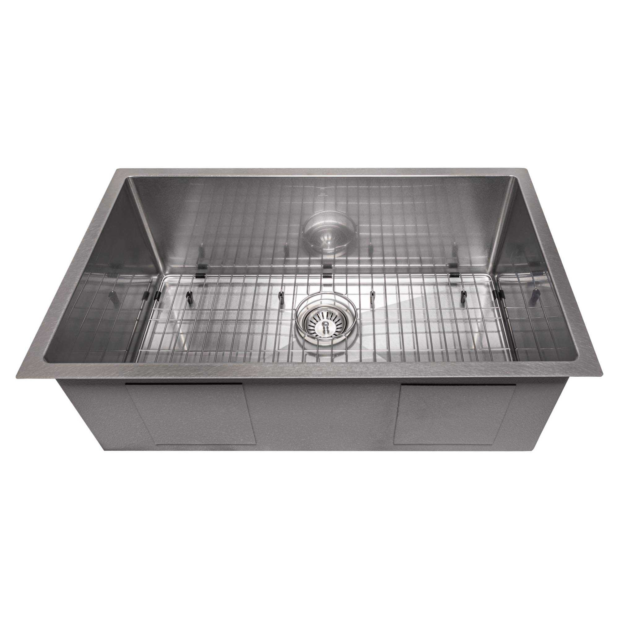 ZLINE 30" Meribel Undermount Single Bowl Scratch Resistant Stainless Steel Kitchen Sink with Bottom Grid (SRS-30S)