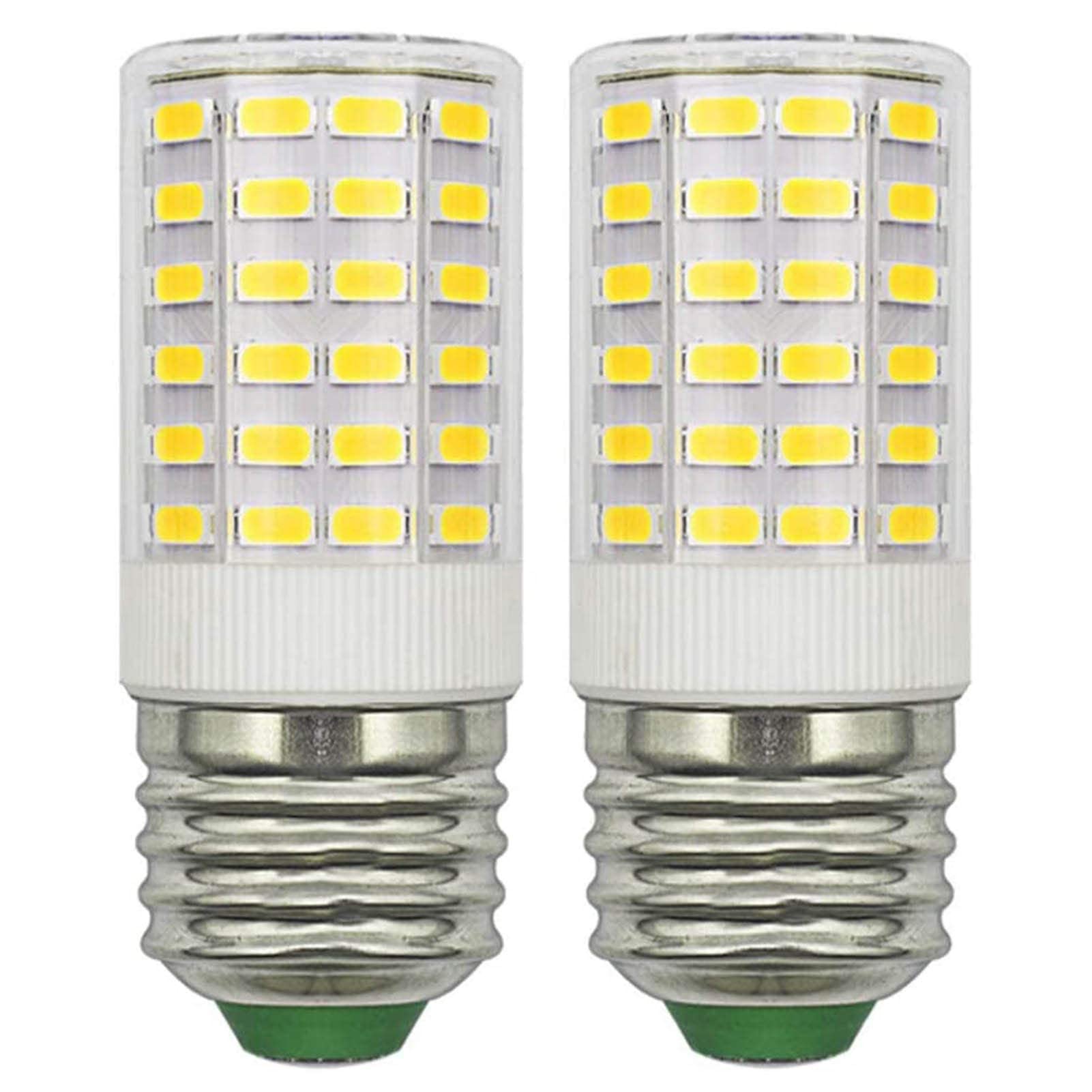 ZHENMING Refrigerator Light Bulb 7W LED E26 100 watt Equivalent E26 Edison Bulb Cool White 6500K Super Bright No Strobe Corn Lamp Non-Dimmable E26 Medium Base, Pack of 2