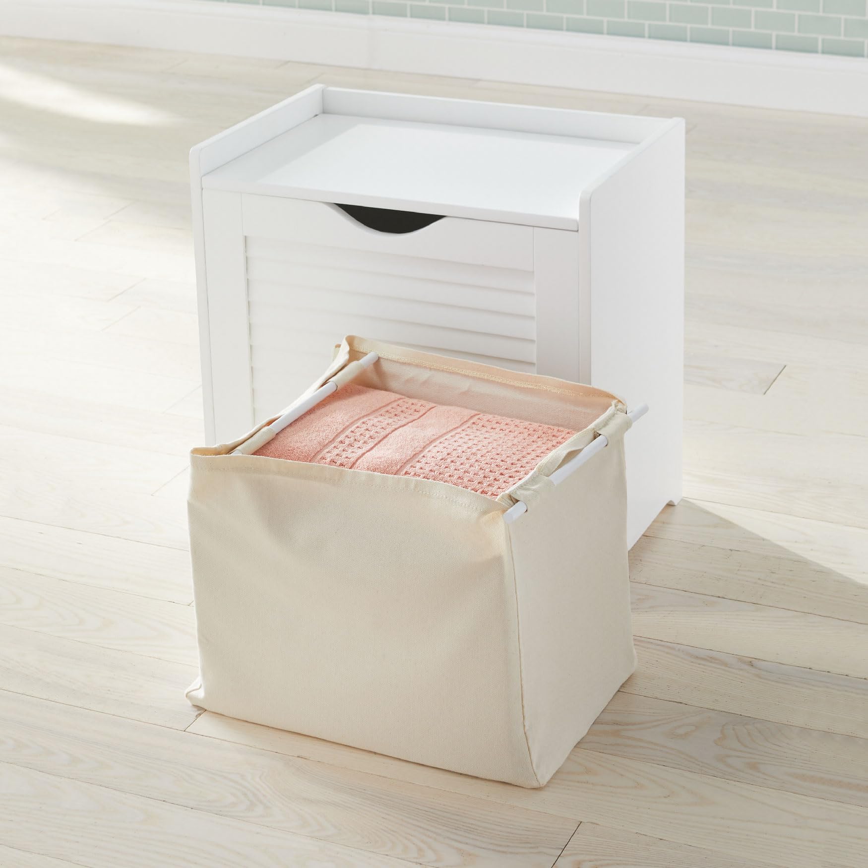 BrylaneHome Louvre Hamper - White