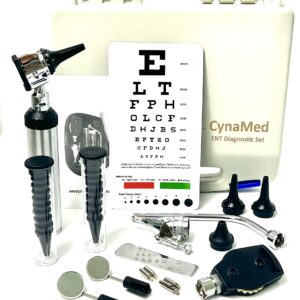 Cynamed Otoscope Diagnostics Ear, Nose and Throat Exam Kit, Perfect Tool for Students