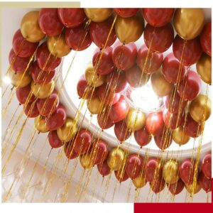 50pcs Gold Chrome Balloons 14 Inch Metallic Latex Balloons for Party, Wedding, Birthday & Bridal