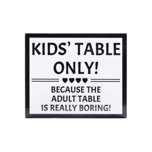 fun express kids table sign 12in - party decor - 1 piece