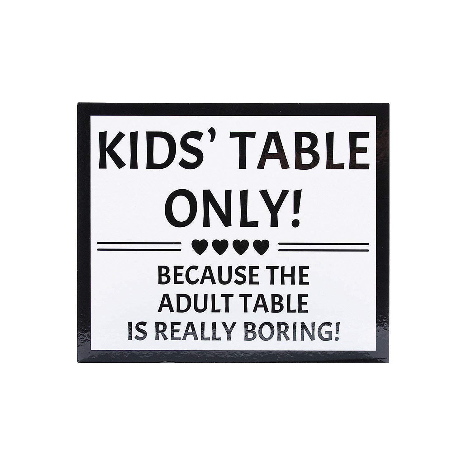 Fun Express Kids Table Sign 12IN - Party Decor - 1 Piece