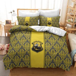 bedding duvet cover harry potters lightweight decorative modern style microfiber, soft microfiber bedding set, 1 duvet cover&2 pillow cases, no comforter