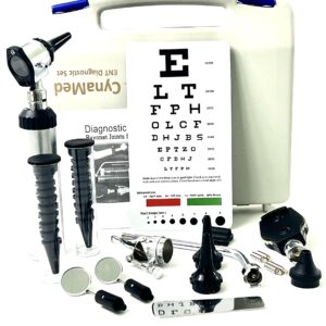 Cynamed Otoscope Diagnostics Ear, Nose and Throat Exam Kit, Perfect Tool for Students