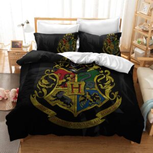 bedding duvet cover harry potters lightweight decorative modern style microfiber, soft microfiber bedding set, 1 duvet cover&2 pillow cases, no comforter