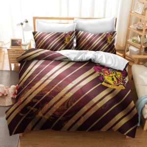 bedding duvet cover harry potters lightweight decorative modern style microfiber, soft microfiber bedding set, 1 duvet cover&2 pillow cases, no comforter