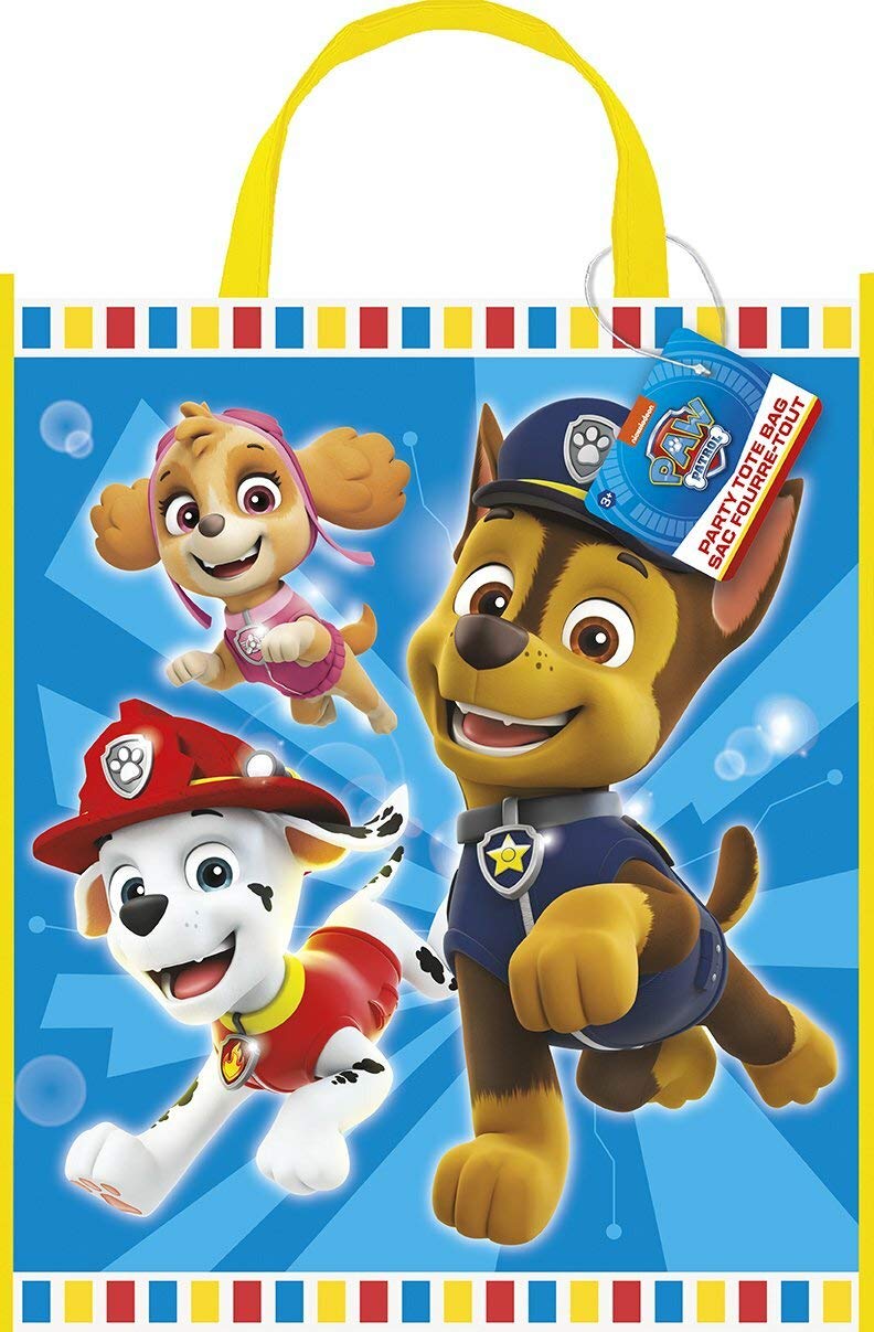 Paw Patrol Adventure Tote Bag - 13" x 11" (1 Pc) - Perfect for Kids, Party Favors, and Treat Bags