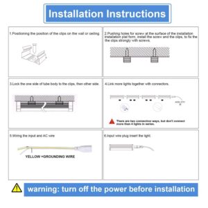 Henwsi 8FT LED Shop Light Fixture, White 10 Pack T8 Integrated Tube Lights, 72W 9500LM 6500K High Output Clear Cover, V Shape 270 Degree Lighting for Garage Warehouse, Upgraded Lights Plug and Play