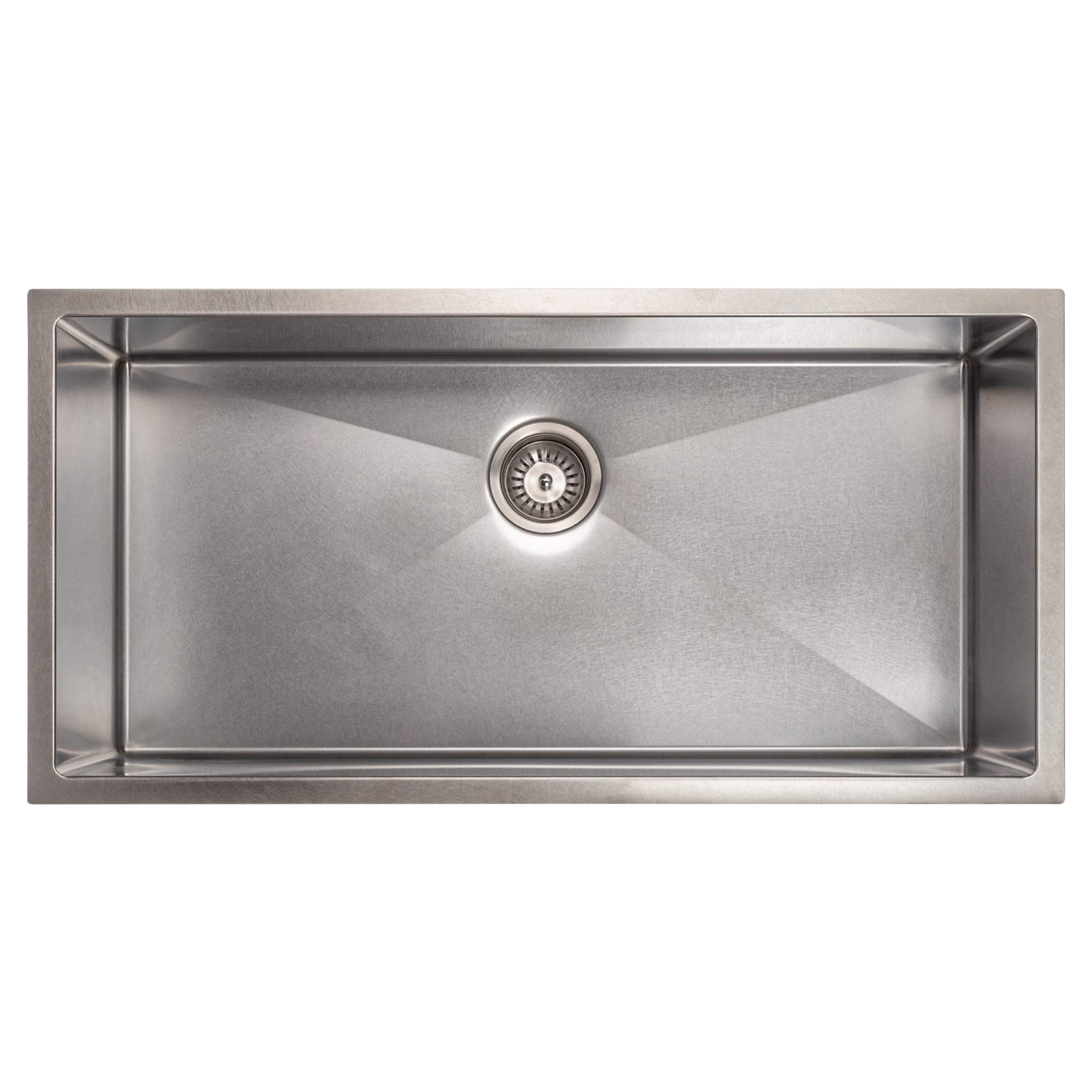 ZLINE 36" Meribel Undermount Single Bowl Scratch Resistant Stainless Steel Kitchen Sink with Bottom Grid (SRS-36S)