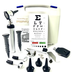 Cynamed Otoscope Diagnostics Ear, Nose and Throat Exam Kit, Perfect Tool for Students