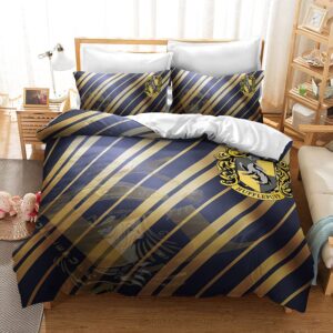 Bedding Duvet Cover Harry Potters Lightweight Decorative Modern Style Microfiber, Soft Microfiber Bedding Set, 1 Duvet Cover&2 Pillow Cases, No Comforter