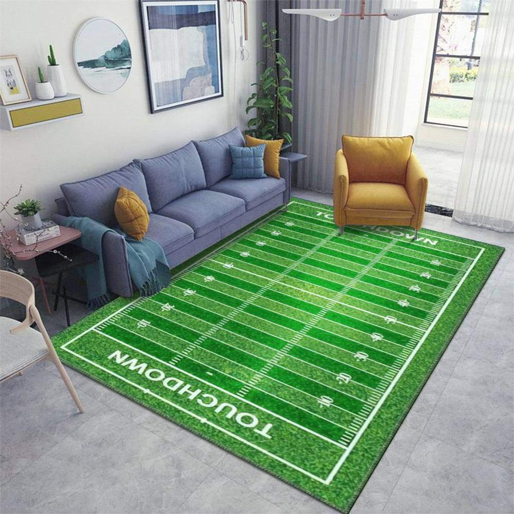 Home Area Runner Rug Pad American Football Field, Texture, Vector Illustration File Contains Thickened Non Slip Mats Doormat Entry Rug Floor Carpet for Living Room Indoor Outdoor Throw Rugs