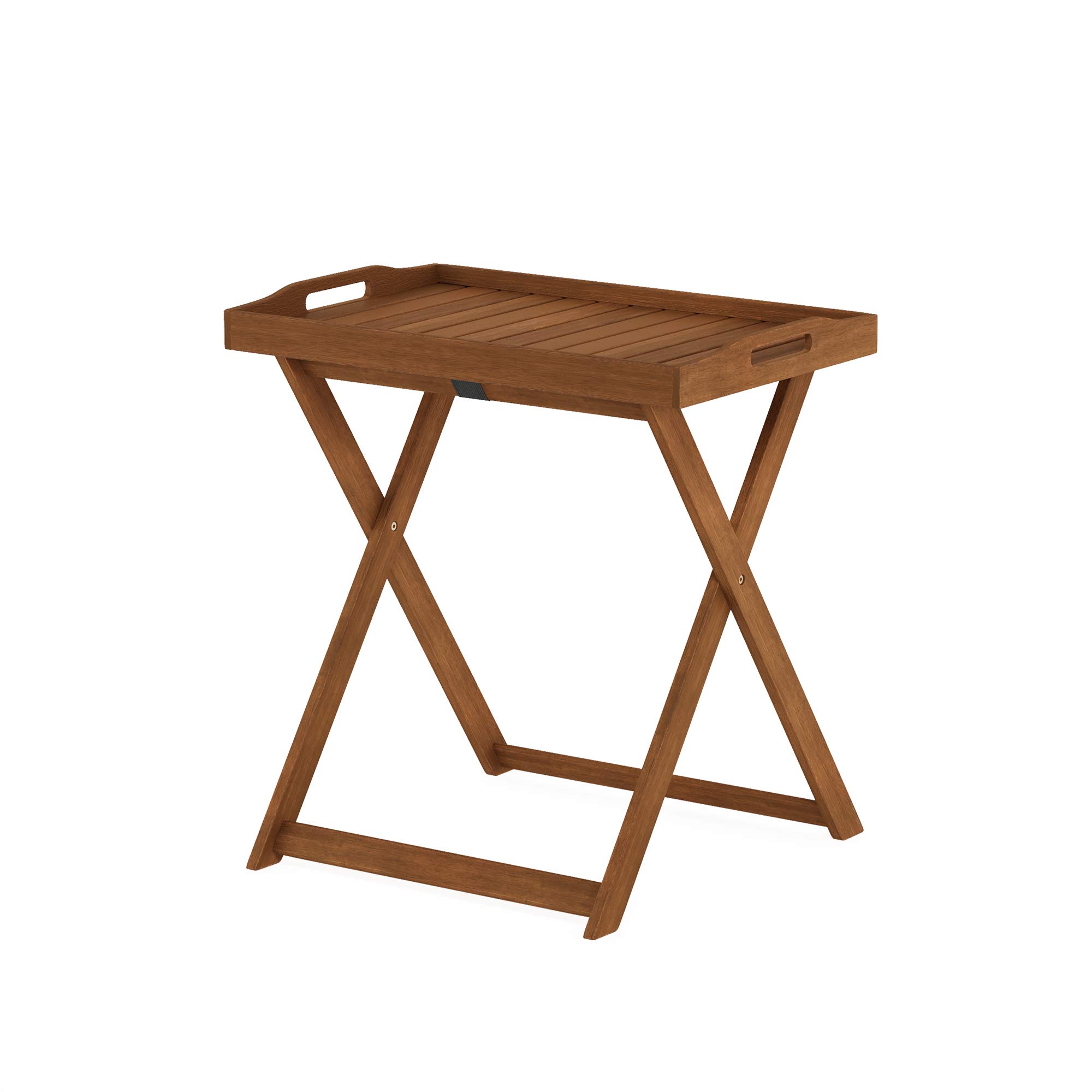 Furinno FG19557 Tioman Outdoor Hardwood Tray Table Large, Natural