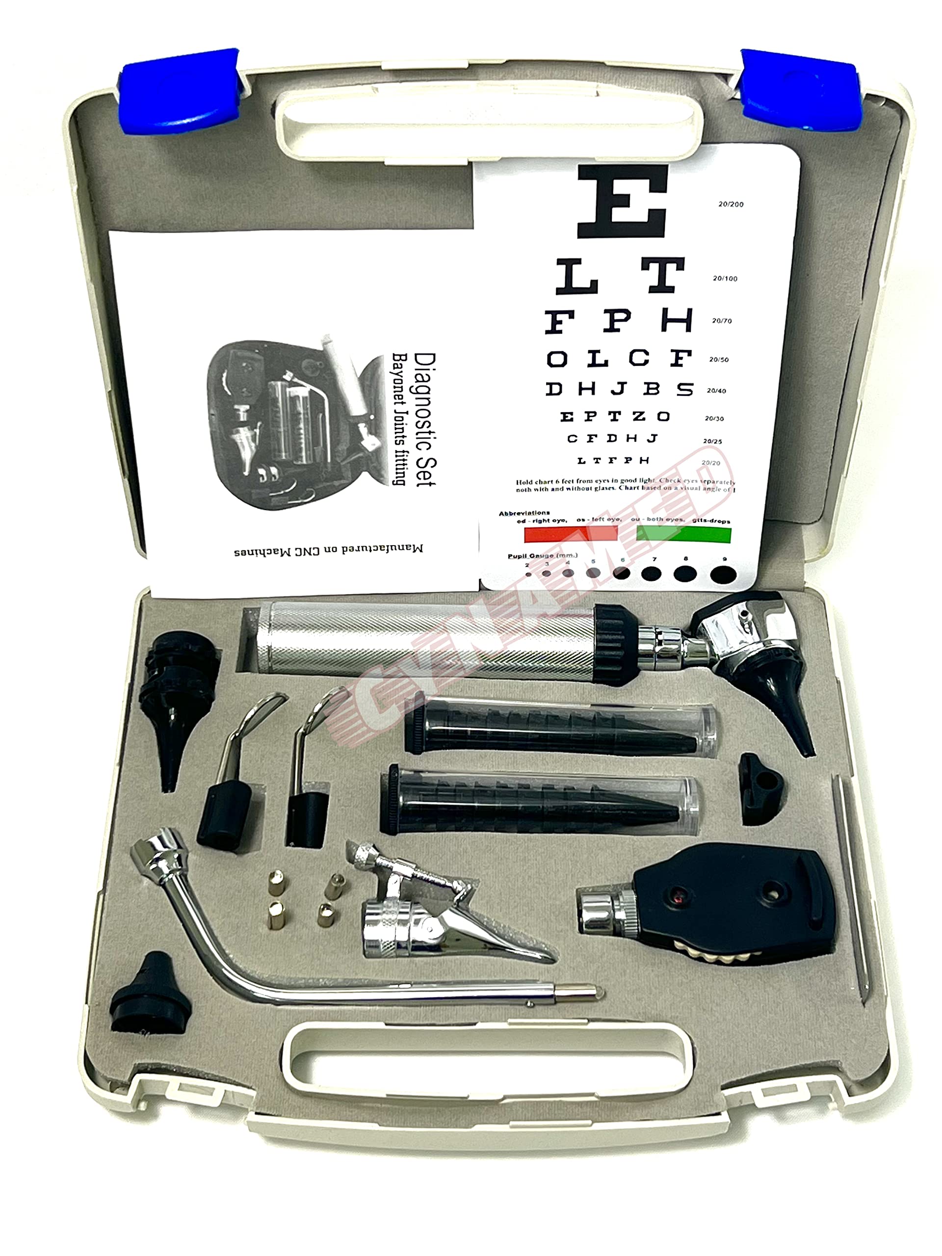 Cynamed Otoscope Diagnostics Ear, Nose and Throat Exam Kit, Perfect Tool for Students