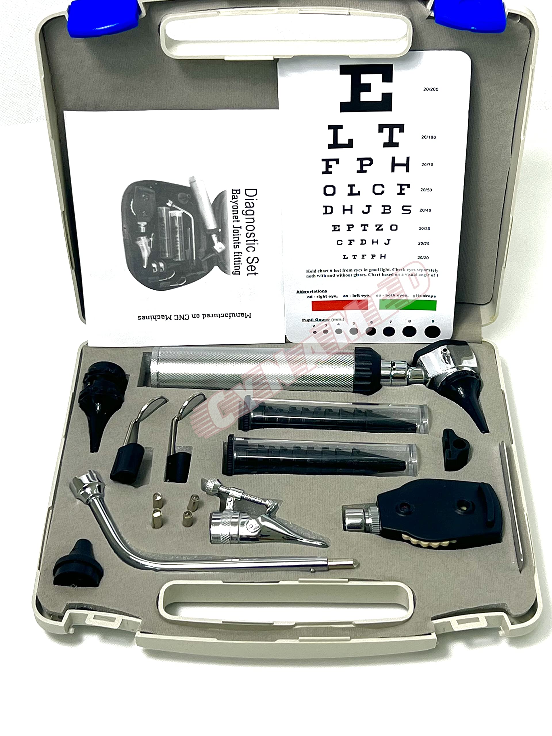 Cynamed Otoscope Diagnostics Ear, Nose and Throat Exam Kit, Perfect Tool for Students