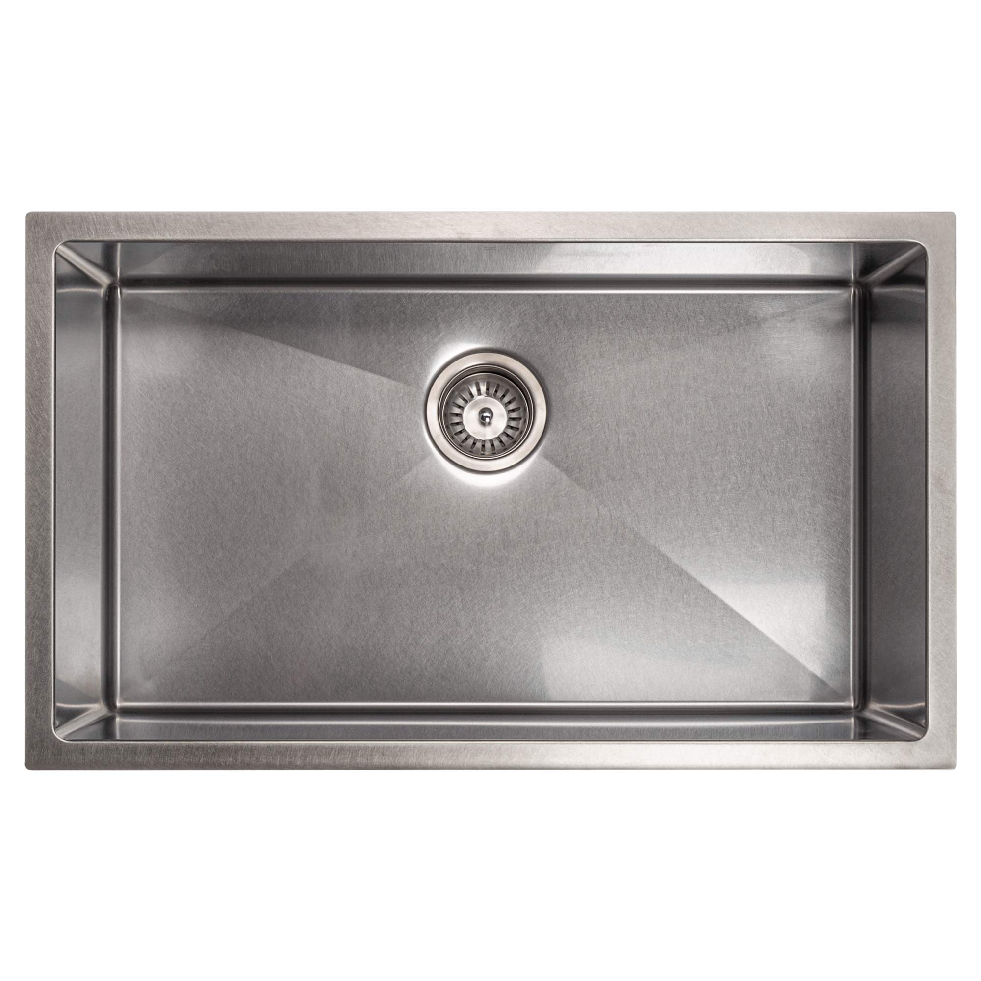 ZLINE 30" Meribel Undermount Single Bowl Scratch Resistant Stainless Steel Kitchen Sink with Bottom Grid (SRS-30S)